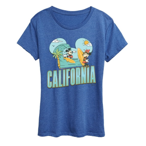 Disney - Cali Mickey Ears - Women's Short Sleeve Graphic T-Shirt ...