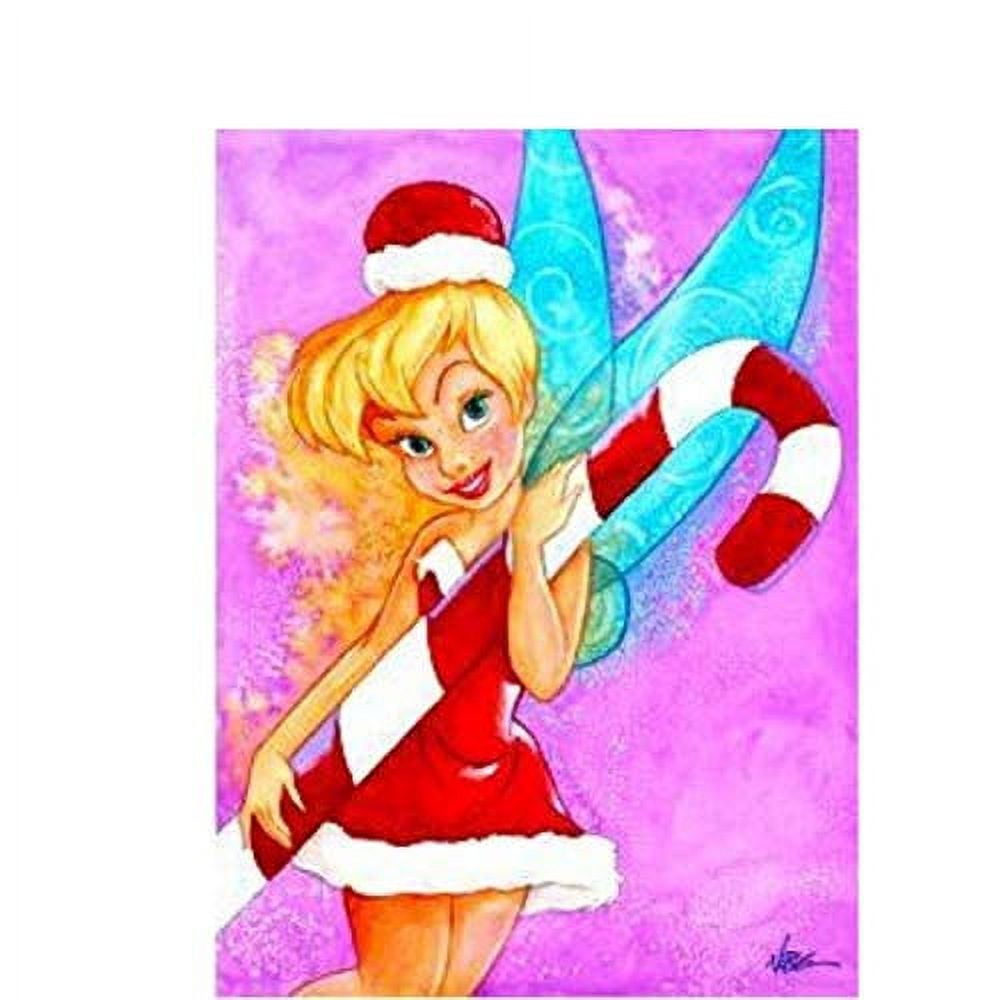 Disney Candy Cane Tinkerbell Print by Randy Noble - Walmart.com