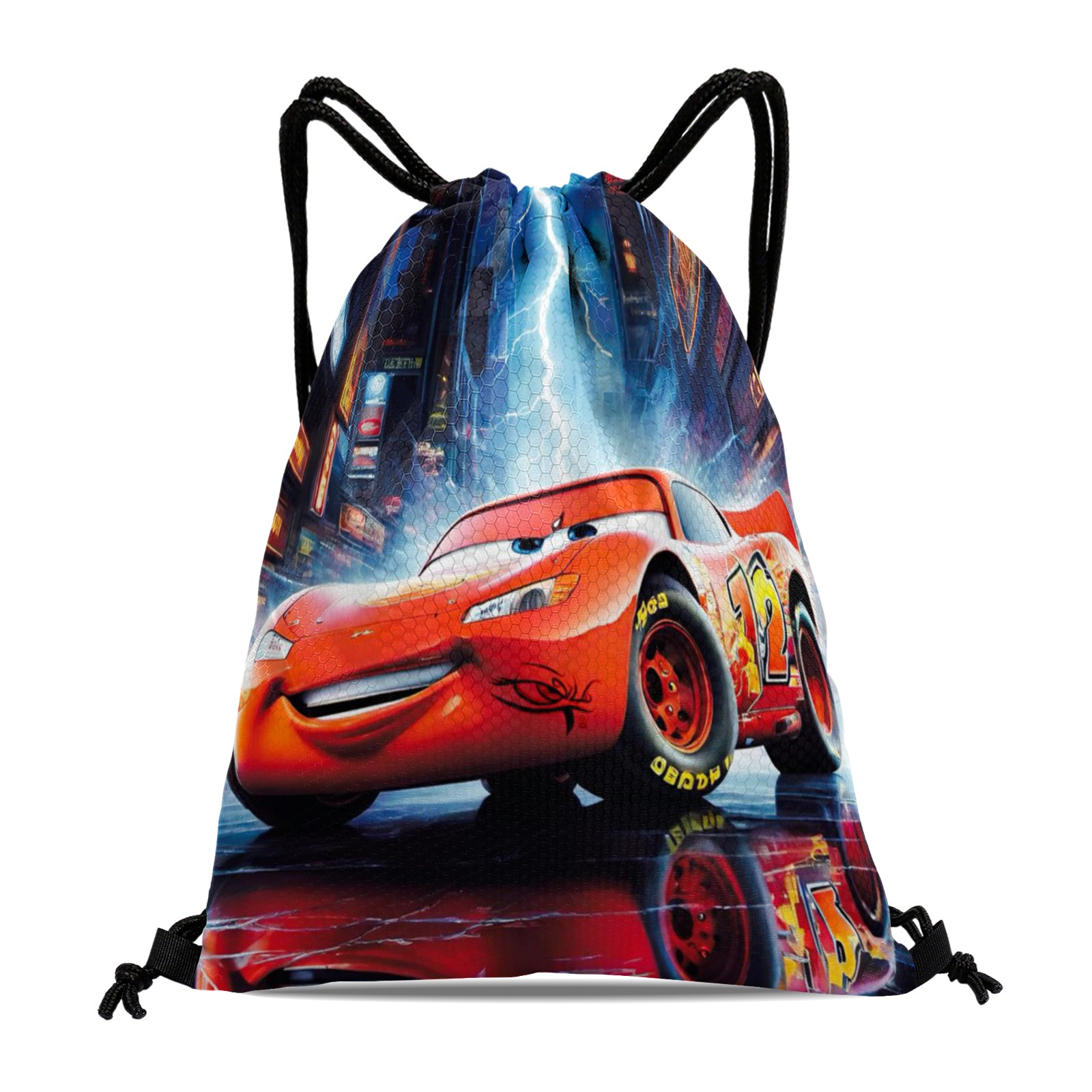 Disney Car McQueen Drawstring Swimming Bag:Waterproof, suitable for ...