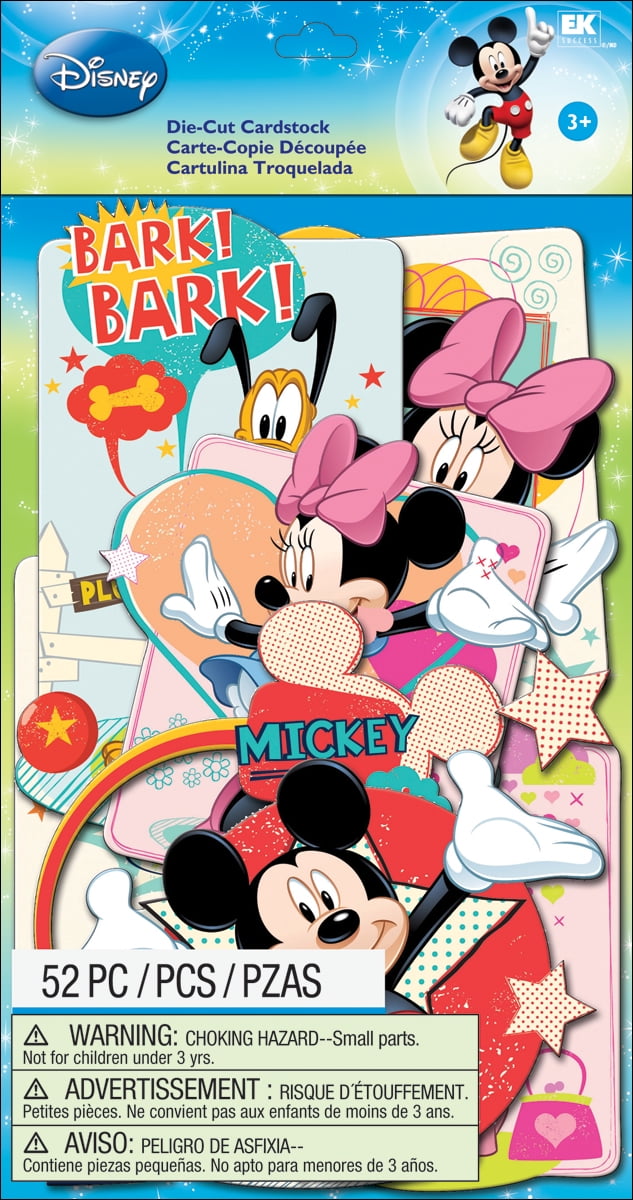 Disney Cardstock Die-Cuts 52/Pkg Mickey Family - Walmart.com