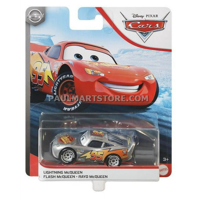 Disney Cars 1:55 Scale Silver Lightning Mcqueen - Walmart.com