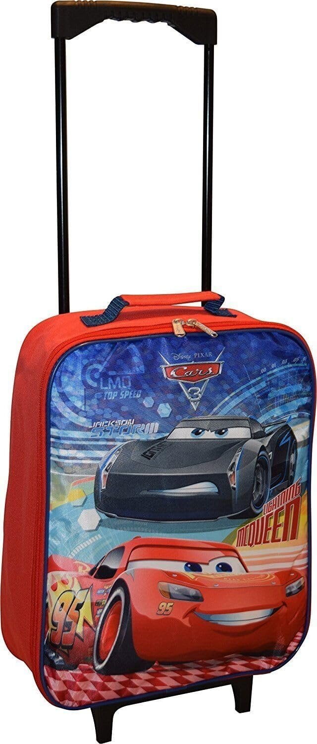 Disney Cars 15" Collapsible Wheeled Pilot Case - Rolling Luggage Carry ...