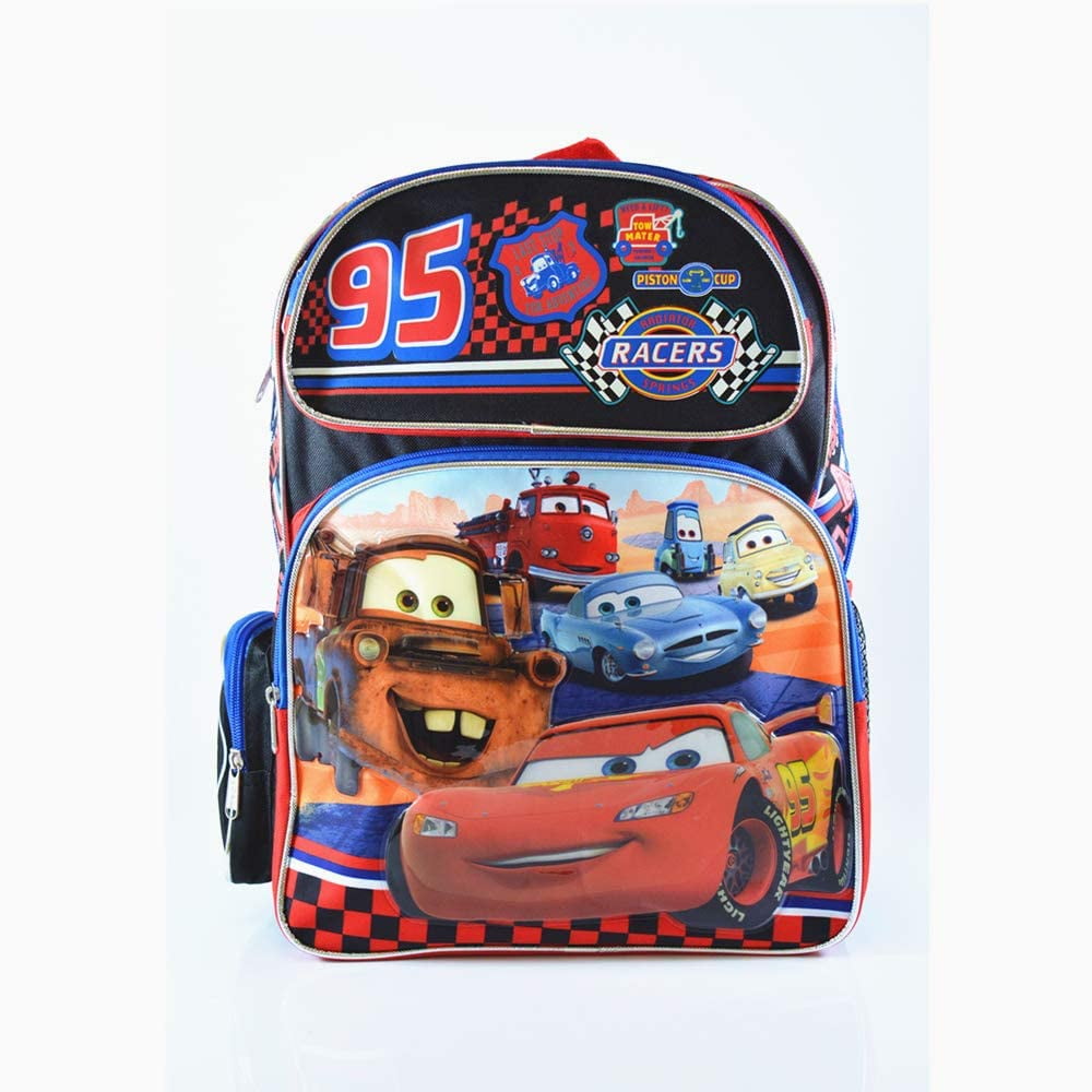 Disney Cars 2 16" Large Backpack McQueen, Tow Mater and friends ...