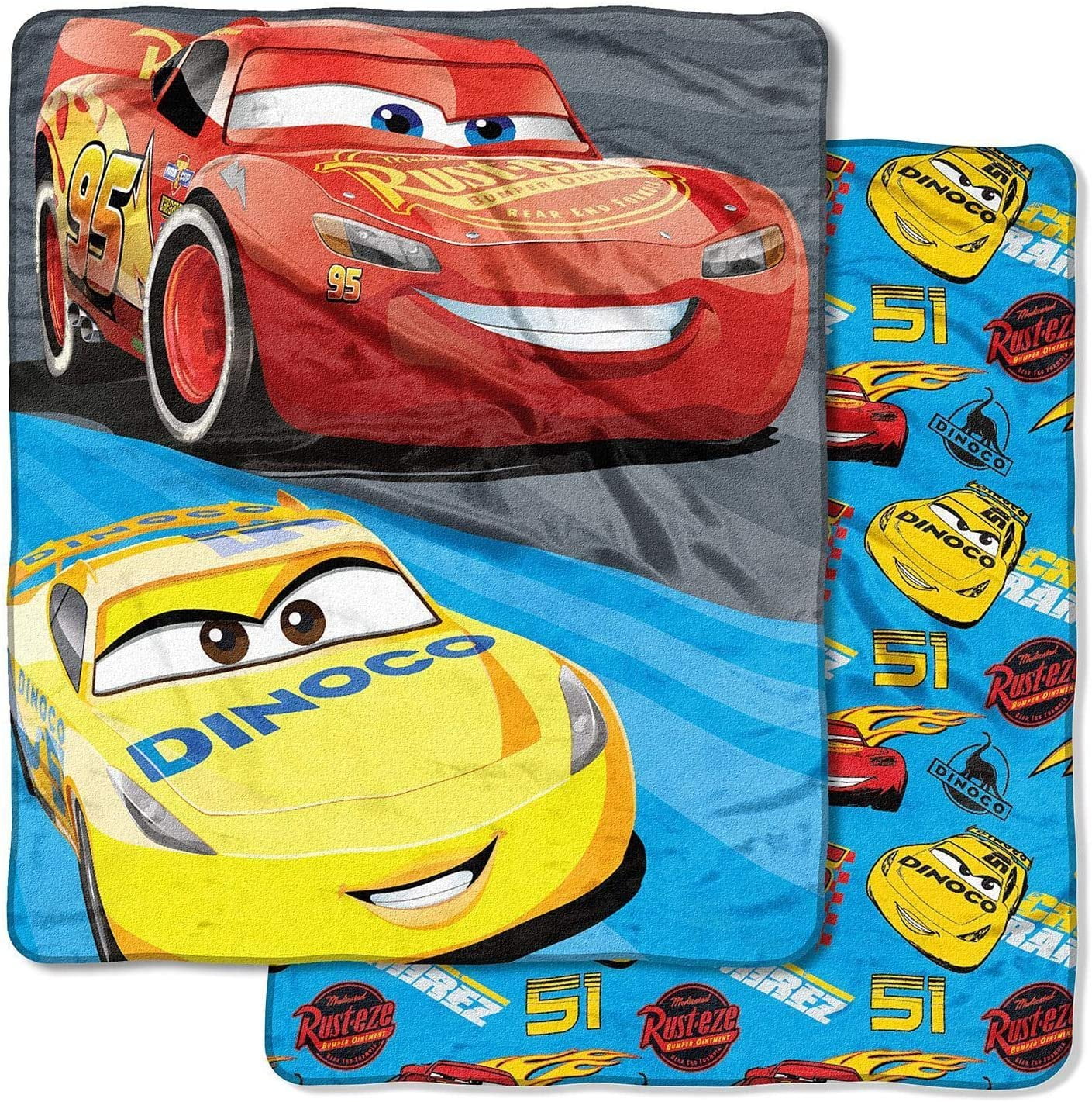 Disney Cars 3 Fast Partners Double-Sided Cloud Throw, 60x 70 - Walmart.com
