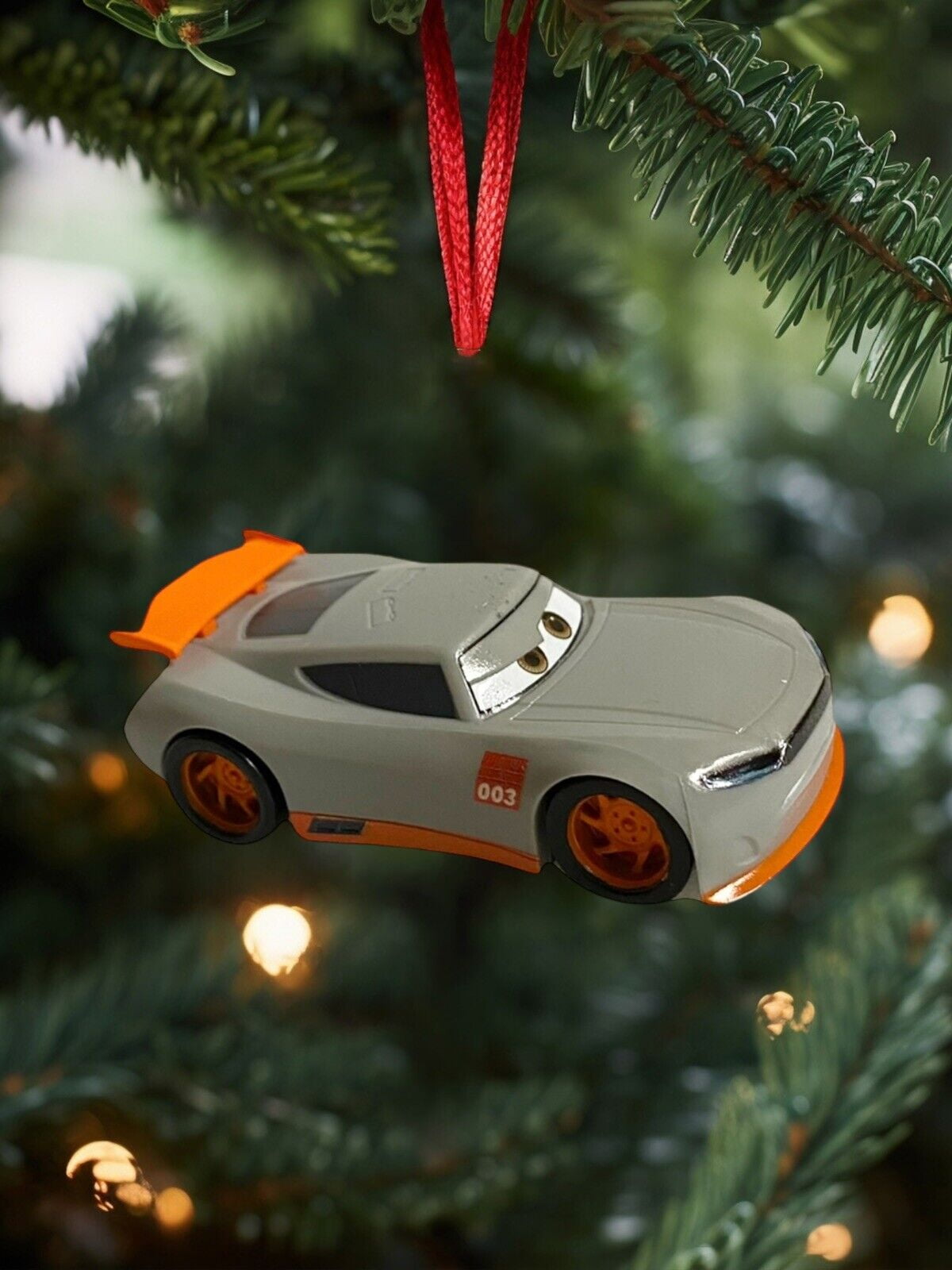 Disney Cars Aiden 3” PVC Ornament Figure Figurine Collectible Rare Grey ...