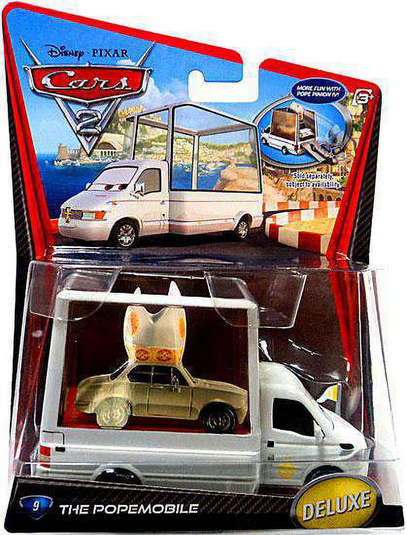 Disney Cars Cars 2 Deluxe Oversized Popemobile 1:55 Diecast Car #9 ...