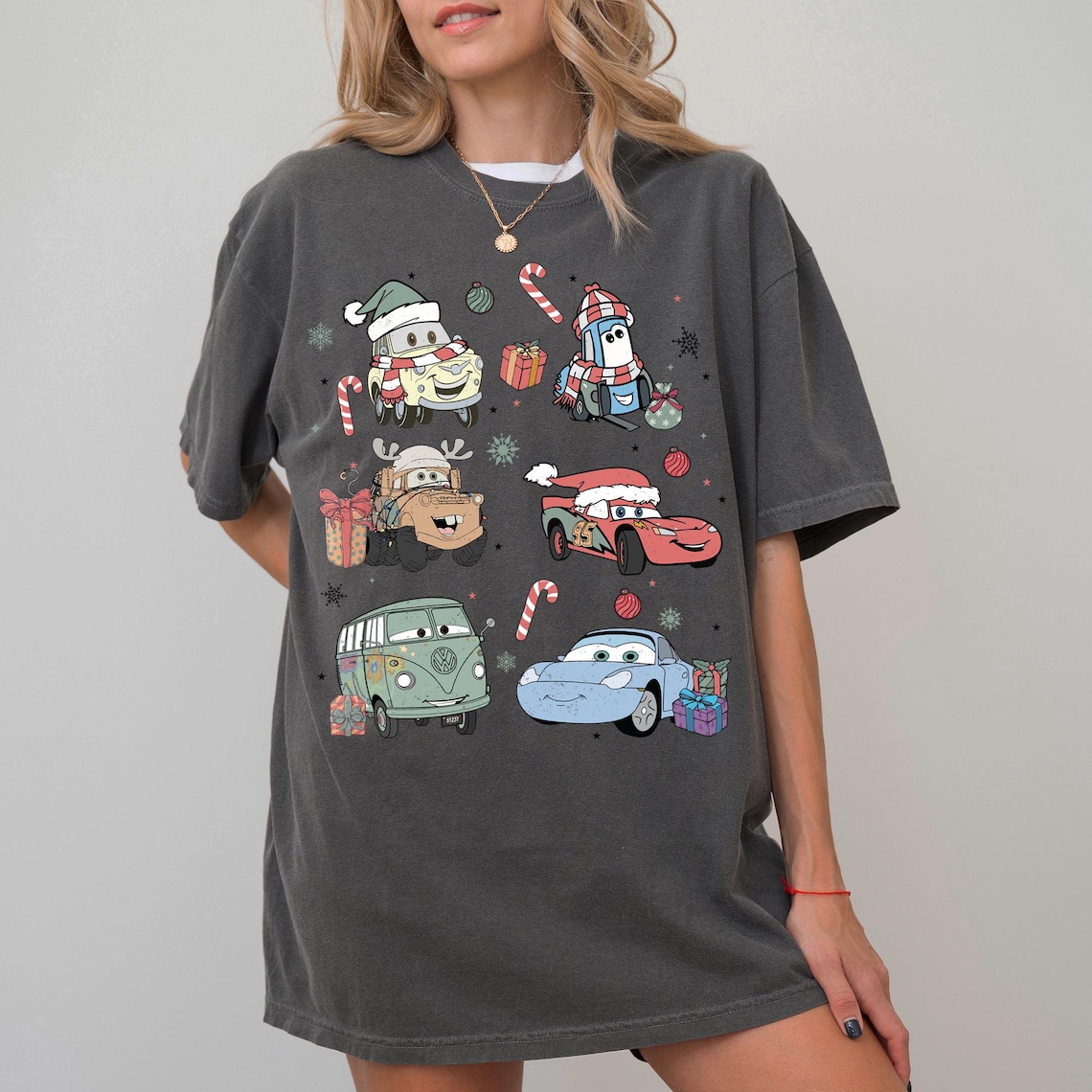 Disney Cars Christmas Shirt, Lightning McQueen Christmas Shirt, Cars ...