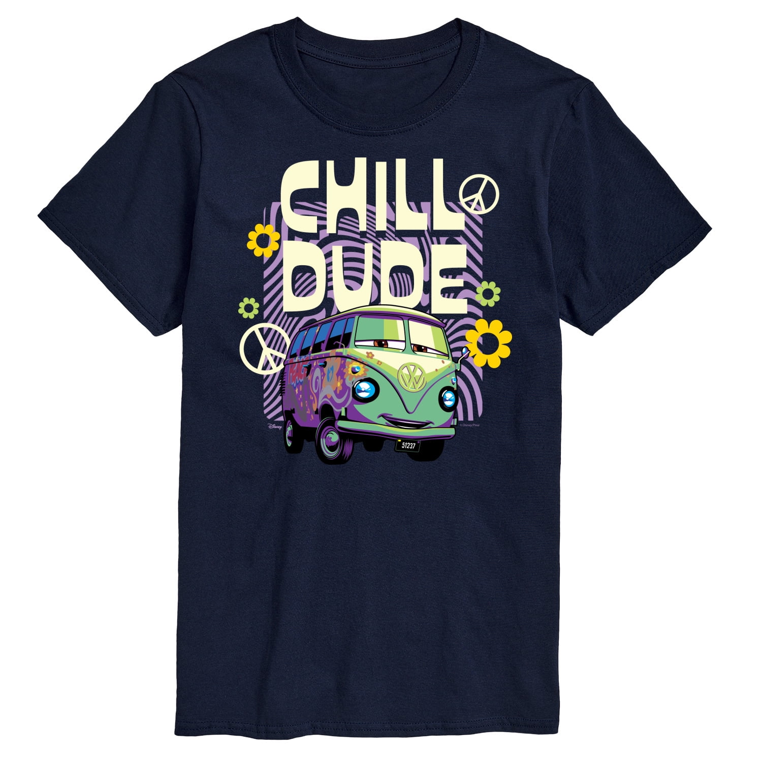 Disney Cars - Filmore Chill Dude - Men's Short Sleeve Graphic T-Shirt ...