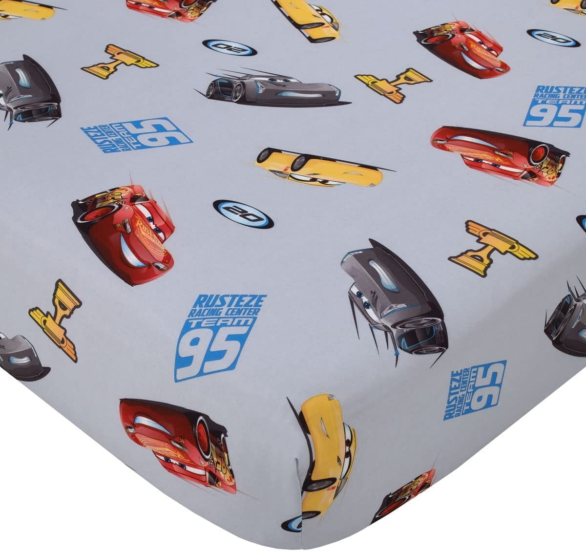 Disney Cars Toddler Bed Fitted Crib Sheet, Standard Crib Size 28in x ...