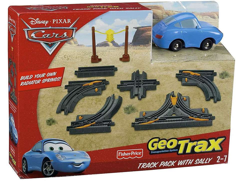 Disney Pixar Cars GeoTrax Track Pack Playset with Sally, Movie Set ...