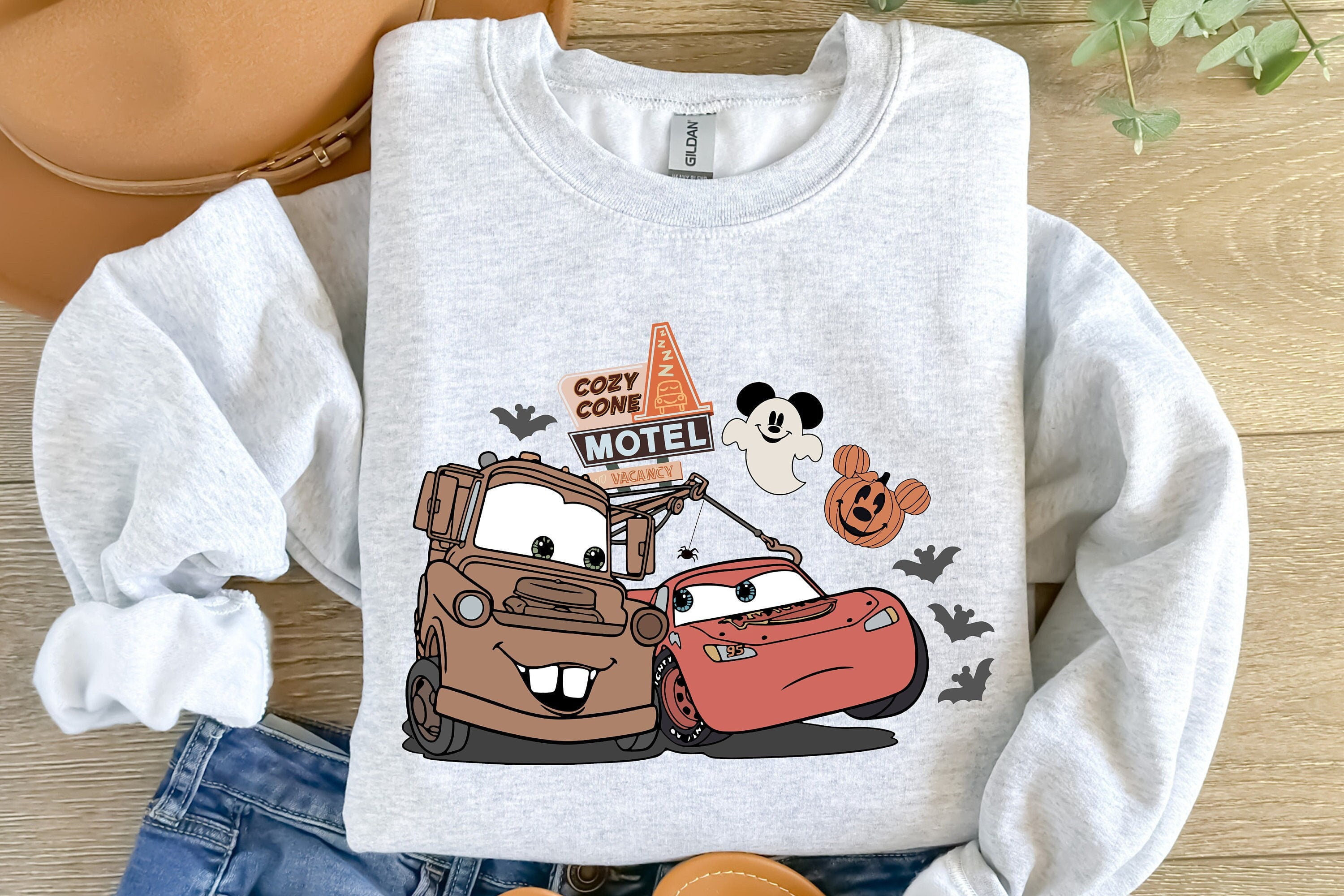 Disney Cars Halloween Sweatshirt,Retro Lightning Mcqueen Halloween ...