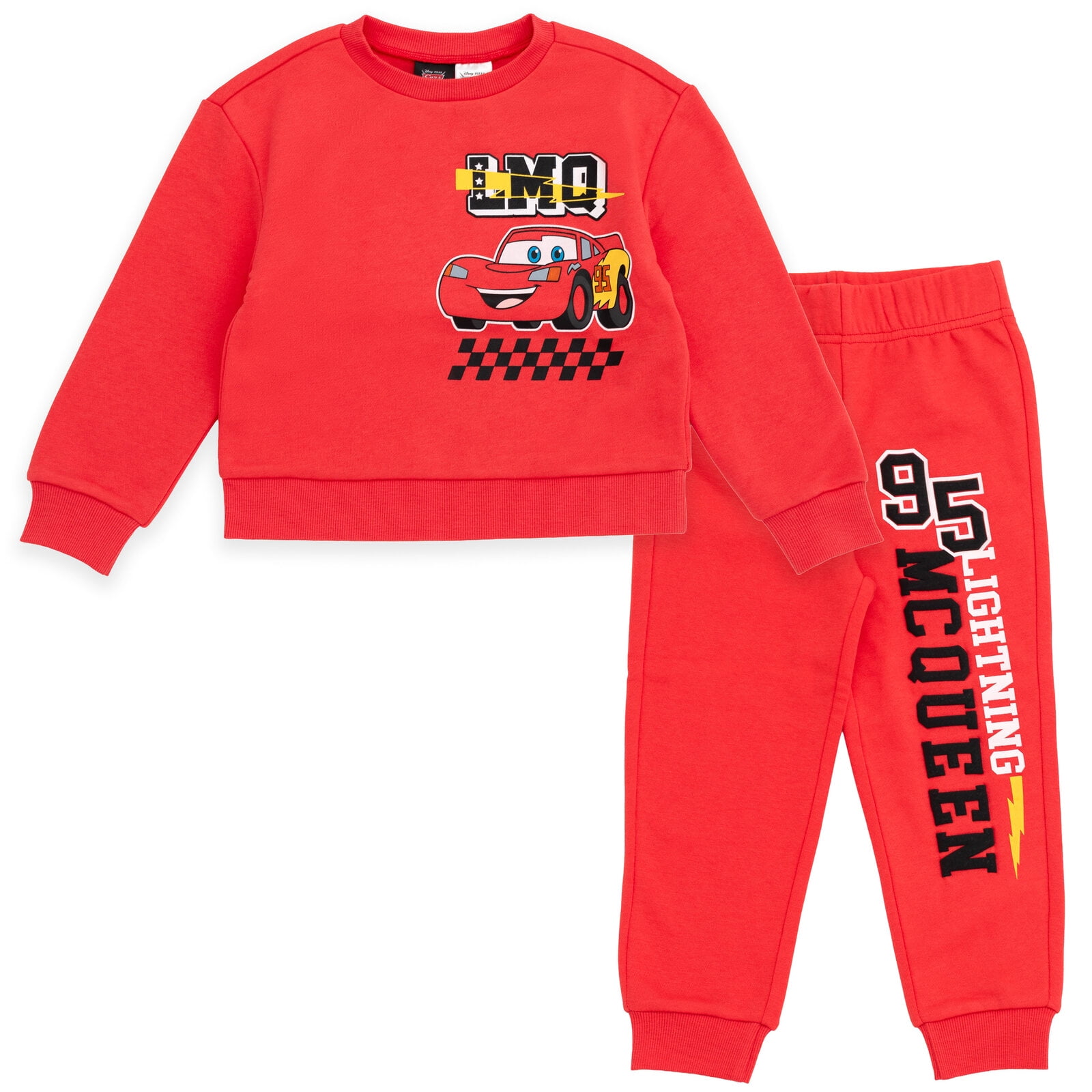 Disney Cars Lightning McQueen Fleece Pullover Sweatshirt and Jogger ...
