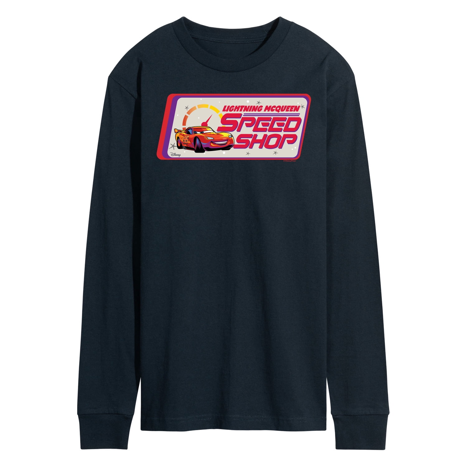 Disney Cars - Lightning McQueen Speed Shop - Men's Long Sleeve T-Shirt ...