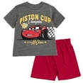 Disney Cars Lightning McQueen T-Shirt and Mesh Shorts Outfit Set ...