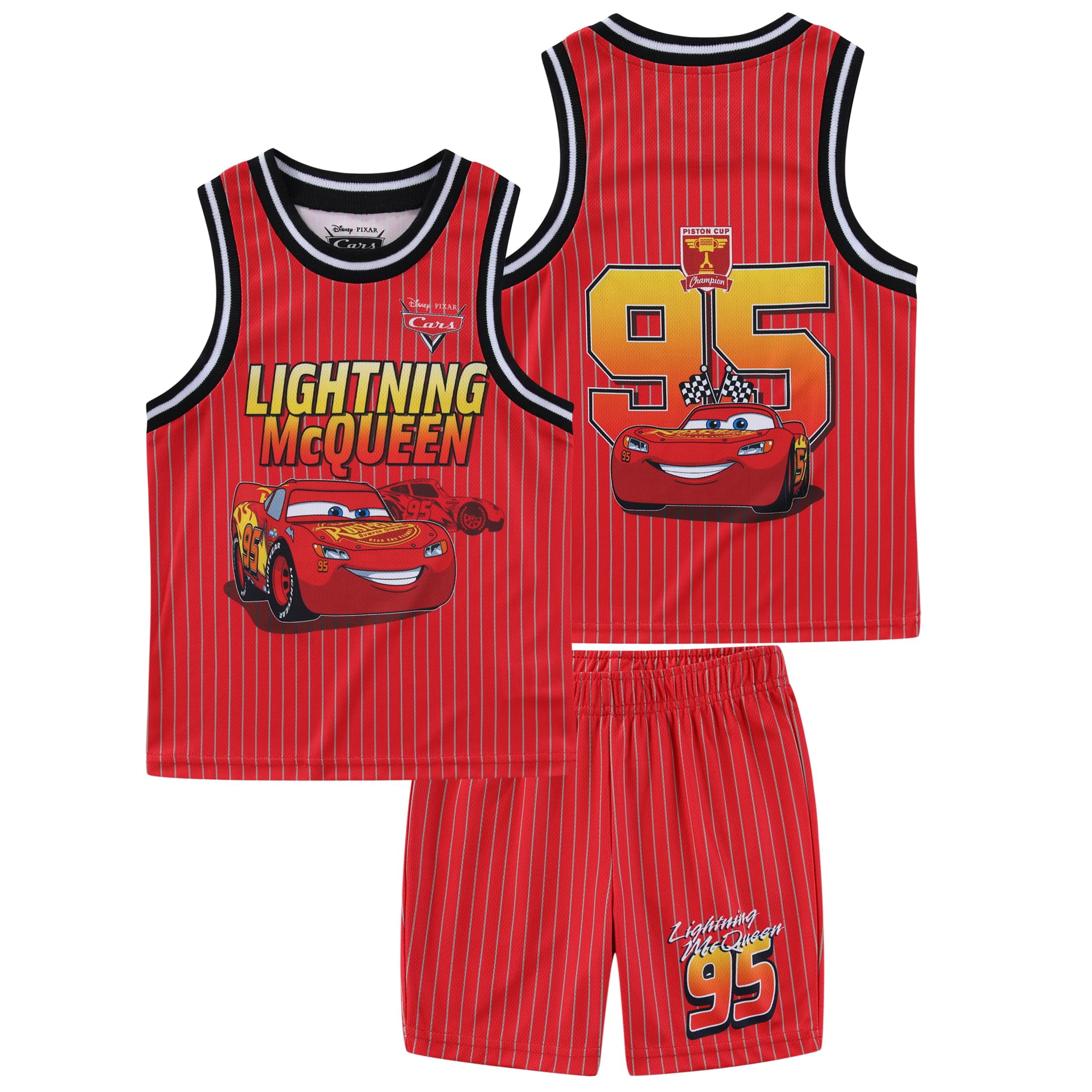 Disney Cars Lightning McQueen Tank Top and Mesh Short Set (Boys), 2 ...