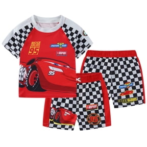Disney Cars Boys' Lightning McQueen Bathing Suit Swimwear, UPF 50+ UV ...