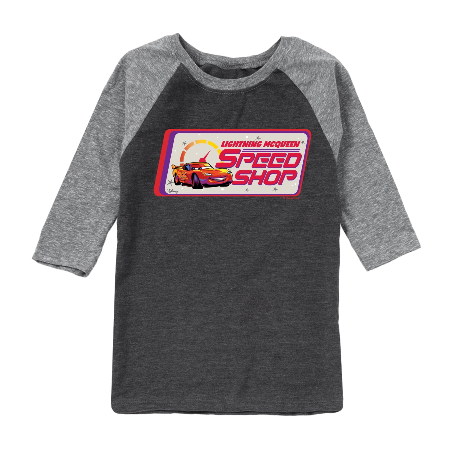 Disney Cars - Lightning McQueen's Speed Shop - Toddler & Youth Raglan ...