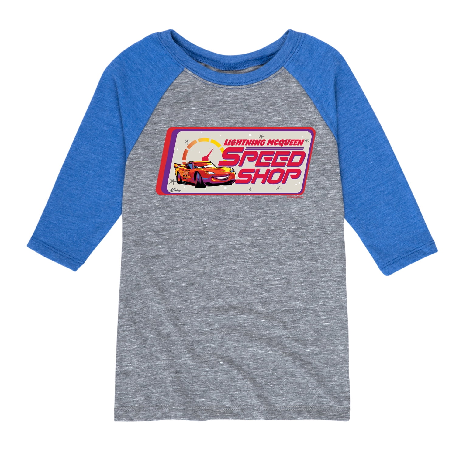 Disney Cars - Lightning McQueen's Speed Shop - Toddler & Youth Raglan ...