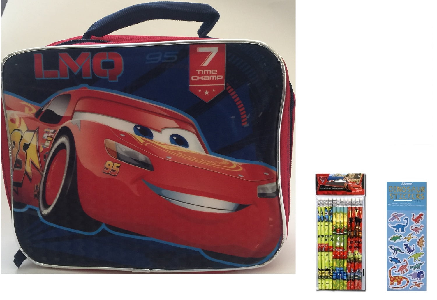 Disney Cars Lunch Bag Bundle includes 1 Lunch Bag with Zippered Closure ...