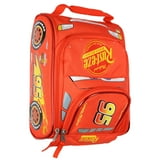 Disney Cars Lunch Box Lightning McQueen Built Up 3-D Race Car Lunch Bag ...