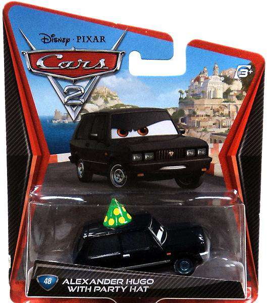 Disney Cars Main Series Alexander Hugo with Party Hat Diecast Car ...