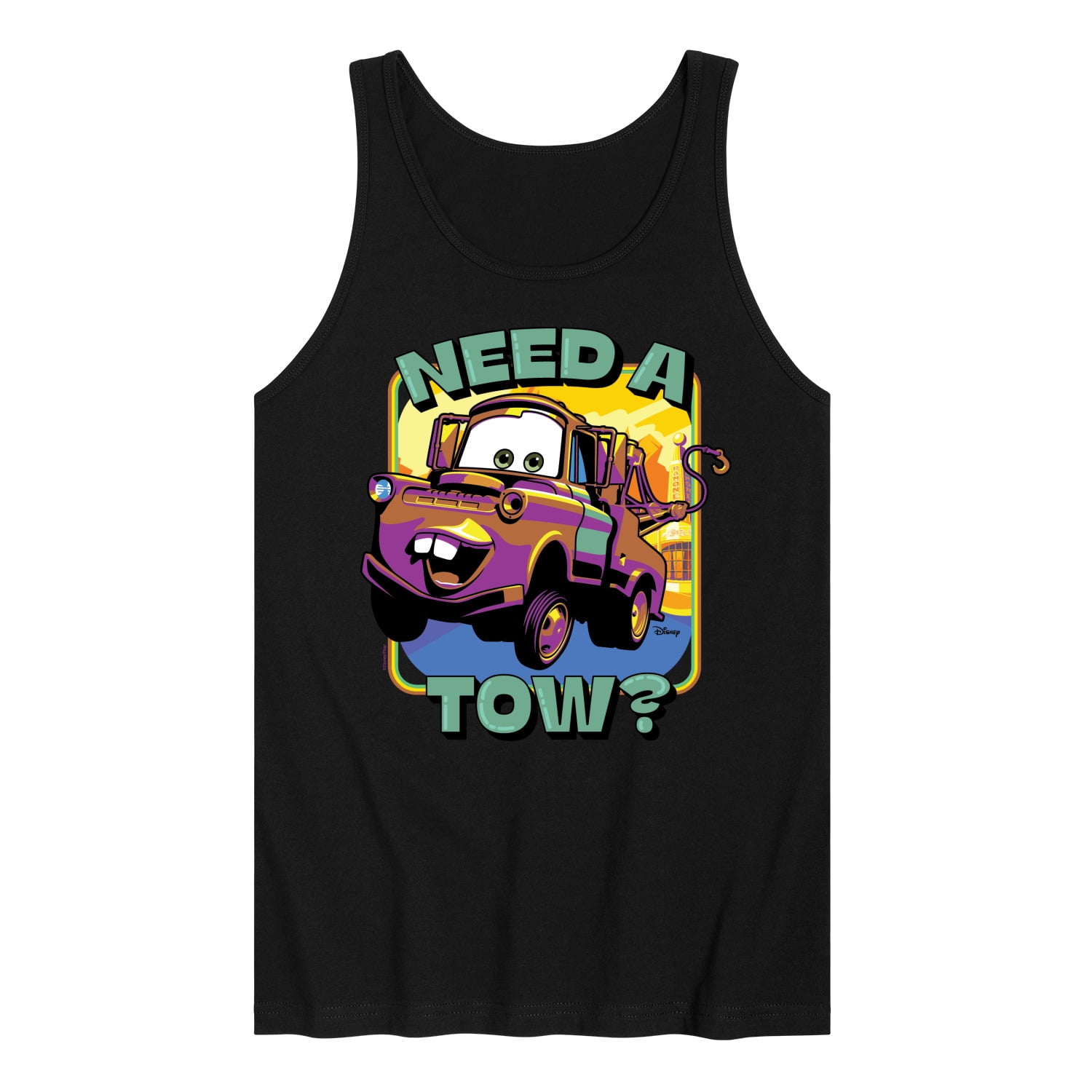 Disney Cars - Mater Need A Tow - Men's Jersey Tank Top - Walmart.com