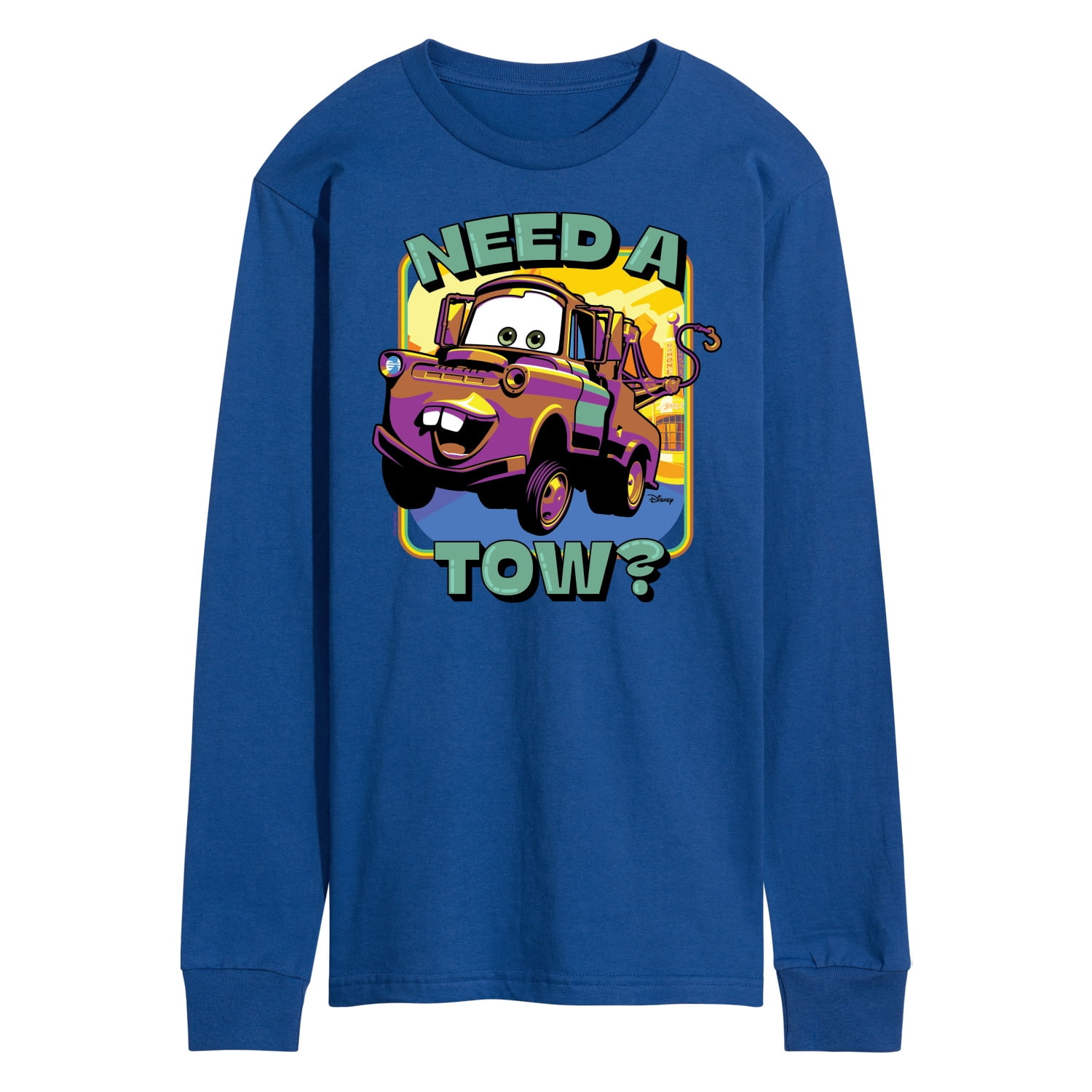 Disney Cars - Mater Need A Tow - Men's Long Sleeve T-Shirt - Walmart.com
