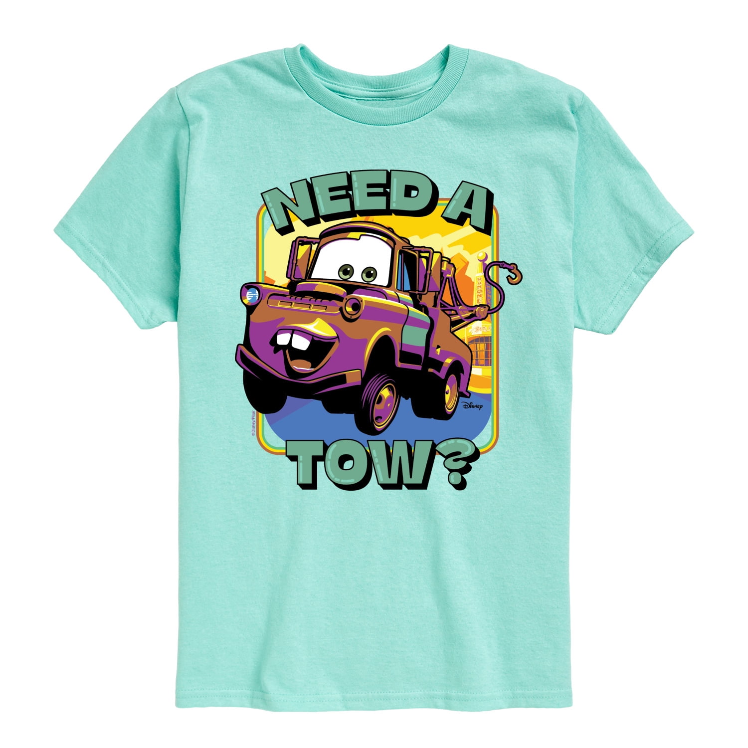 Disney Cars - Mater Need A Tow - Toddler & Youth Short Sleeve Graphic T ...