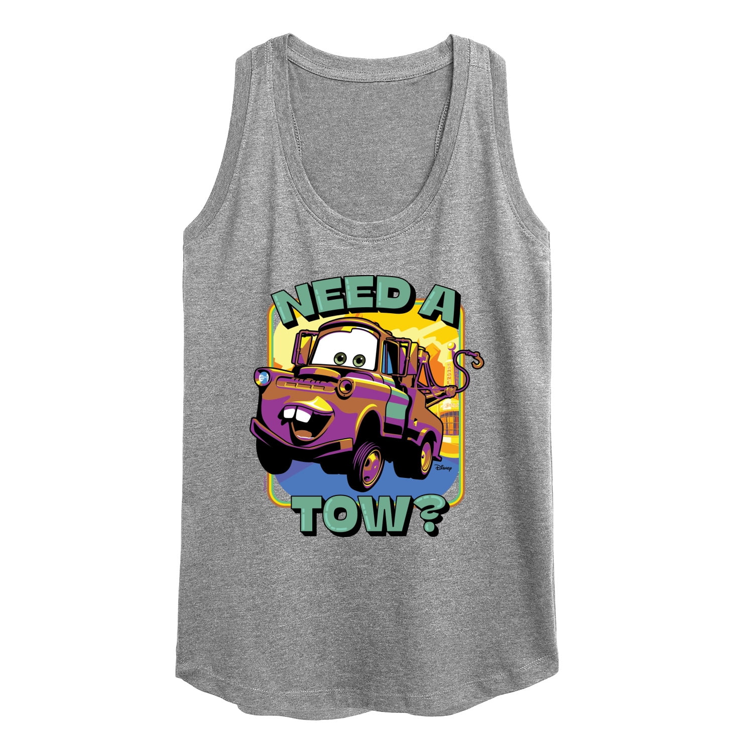 Disney Cars - Mater Need A Tow - Women's Racerback Tank Top - Walmart.com