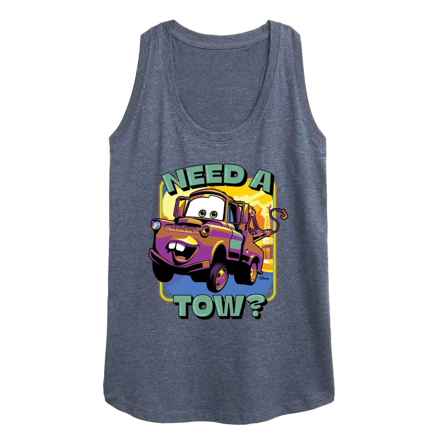 Disney Cars - Mater Need A Tow - Women's Racerback Tank Top - Walmart.com