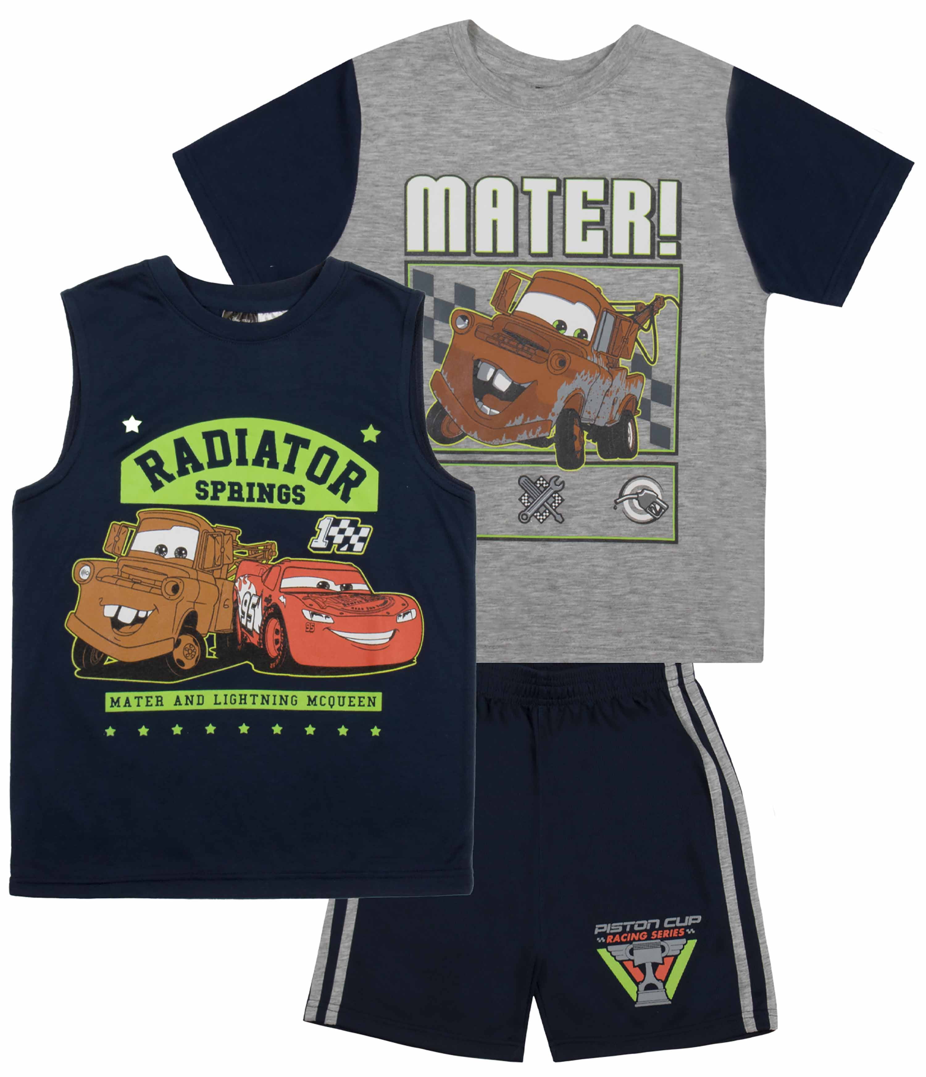 Disney Cars Mater and Lightning McQueen Boys, T-Shirt, Tank Top, and ...