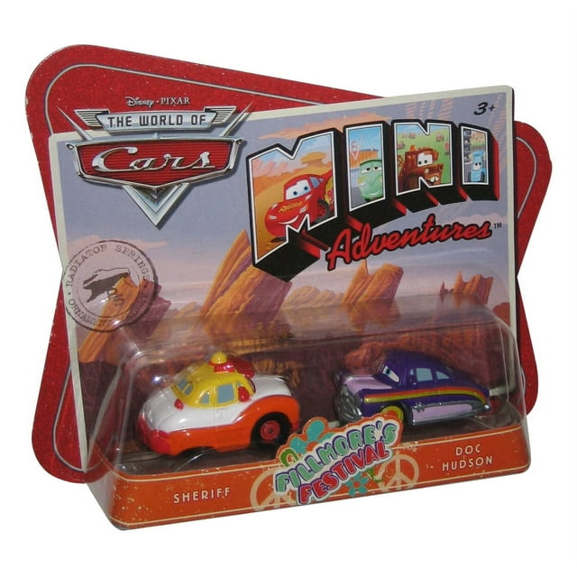 Disney Cars Mini Adventures Sheriff & Doc Hudson Die Cast Toy Car Set ...
