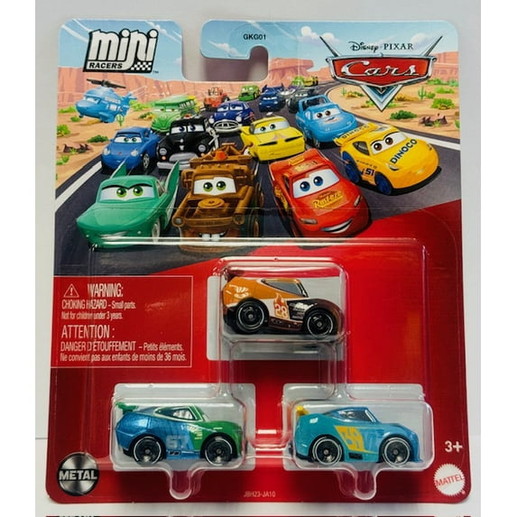 Disney Cars Mini Racers 3 Pack - JIM REVERICK, TIM TREADLESS & MICHAEL ...