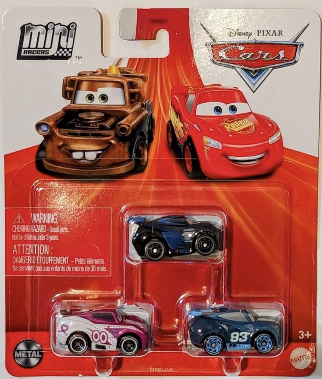 Disney Cars Mini Racers 3 Pack Nick Shift Flip Over Jackson Storm ...