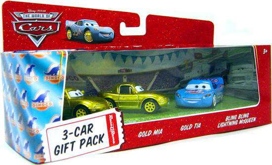 Disney Cars Multi-Packs Bling Bling McQueen 3-Car Gift Pack Diecast Car ...