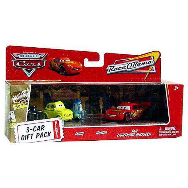 Disney Cars Multi-Packs Luigi & Guido 3-Car Gift Pack Diecast Car Set ...