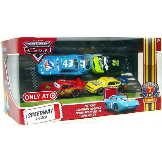 Disney Cars Multi-Packs Speedway 4-Pack Diecast Car Set [Set #1 ...