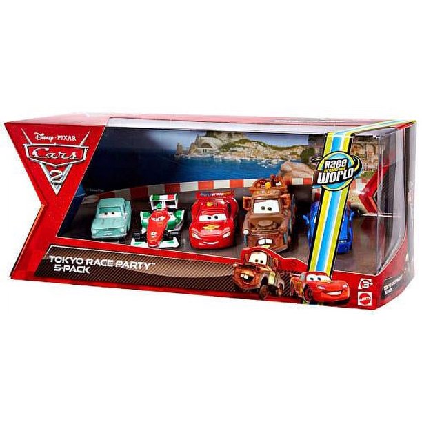 Disney Cars Multi-Packs Tokyo Race Party 5-Pack Diecast Car Set ...