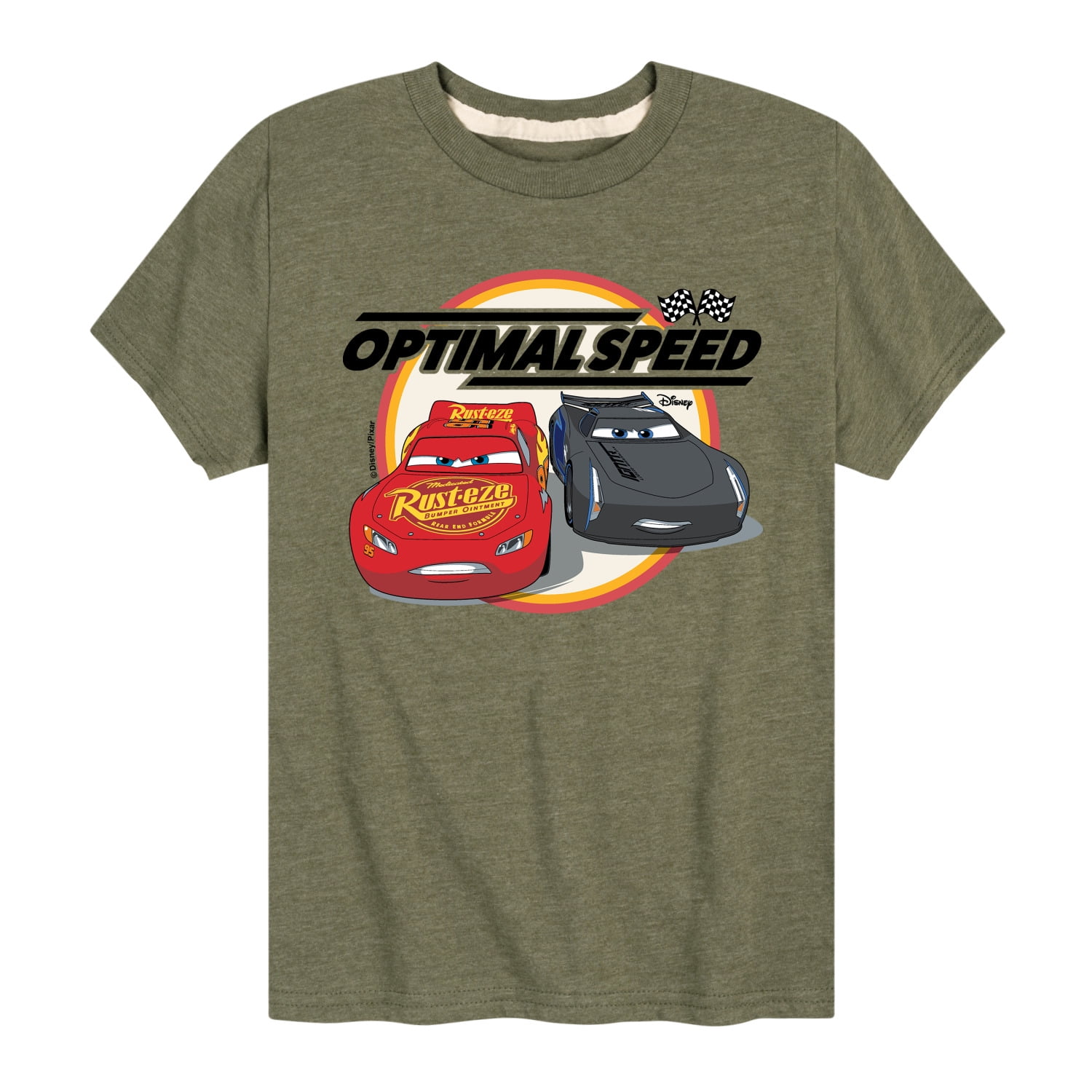 Disney - Cars - Optimal Speed - Boy's Toddler And Youth Short Sleeve ...