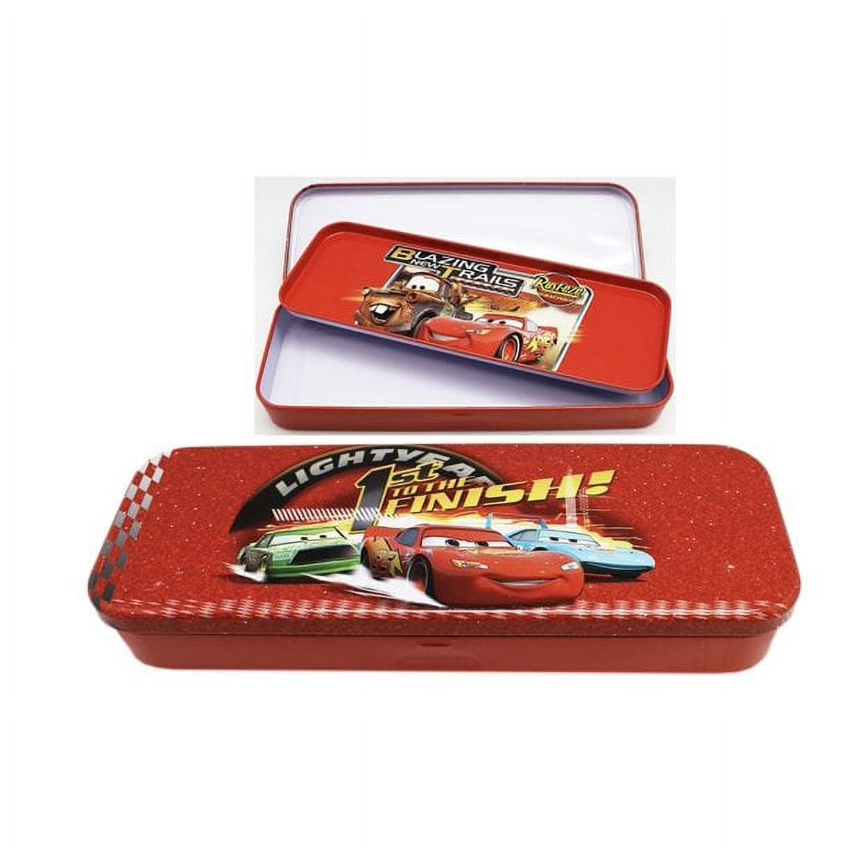 Disney Cars Pencil Case - Red First to the Finish Mcqueen Tin Pencil ...