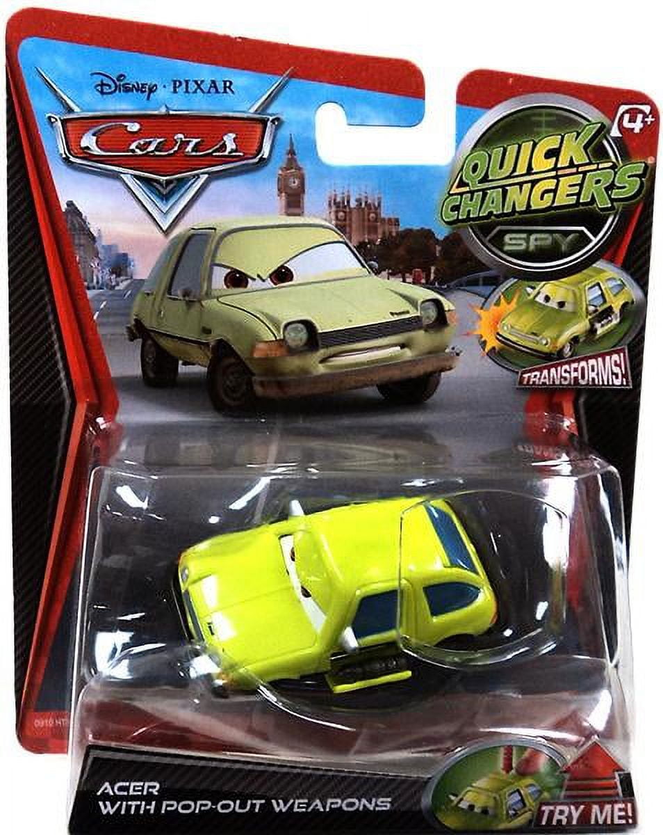 Disney Cars Quick Changers Spy Acer with Pop-Out Weapons Diecast Car ...