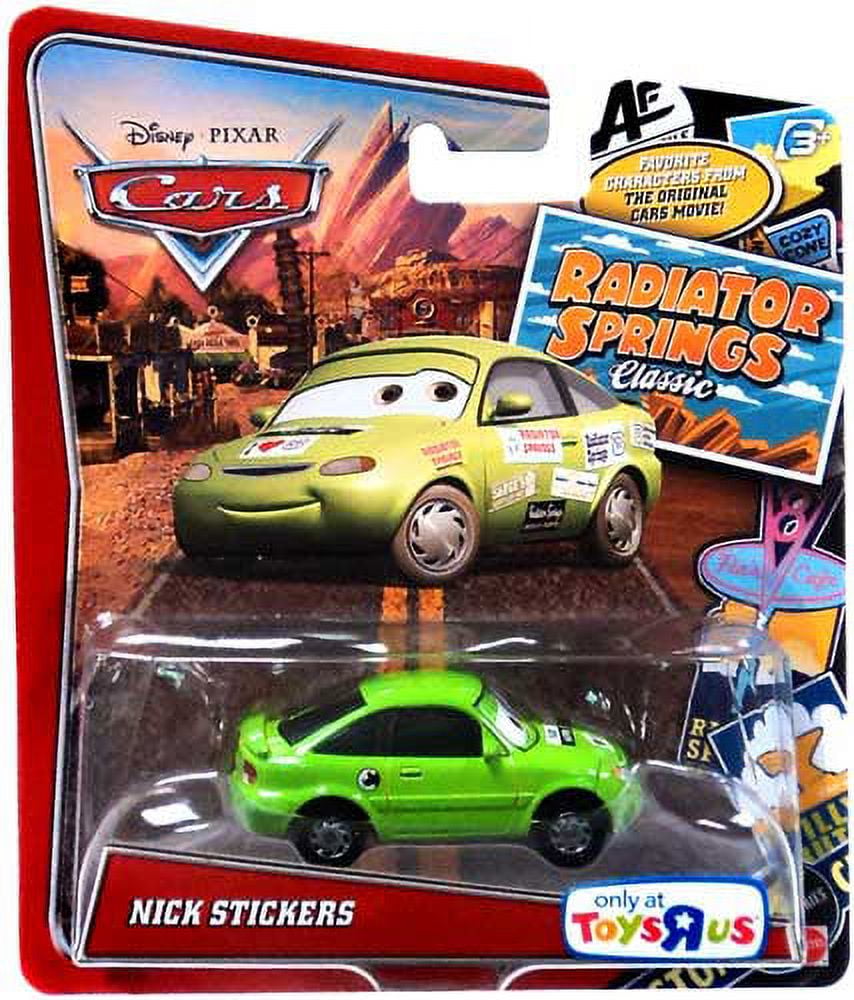 Disney Cars Radiator Springs Classic Nick Stickers Diecast Car ...
