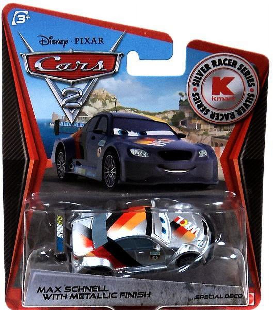 Disney Cars Silver Racer Series Max Schnell with Metallic Finish ...