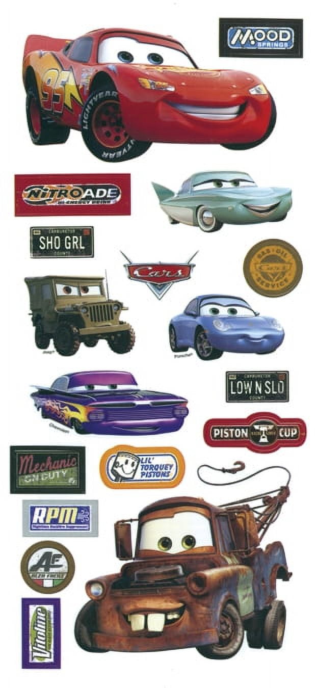 Disney Cars Stickers & Borders- - Walmart.com