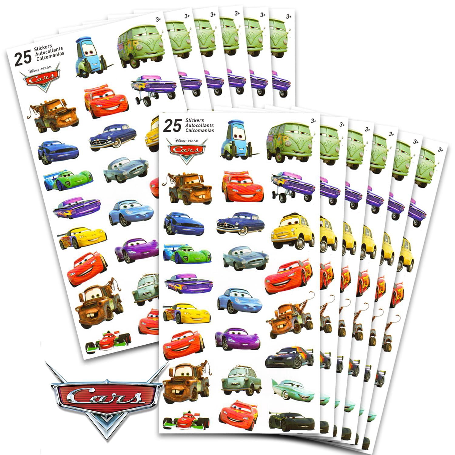 Disney Cars Stickers for Toddlers Kids Adults Set ~ Bundle Includes 300 ...