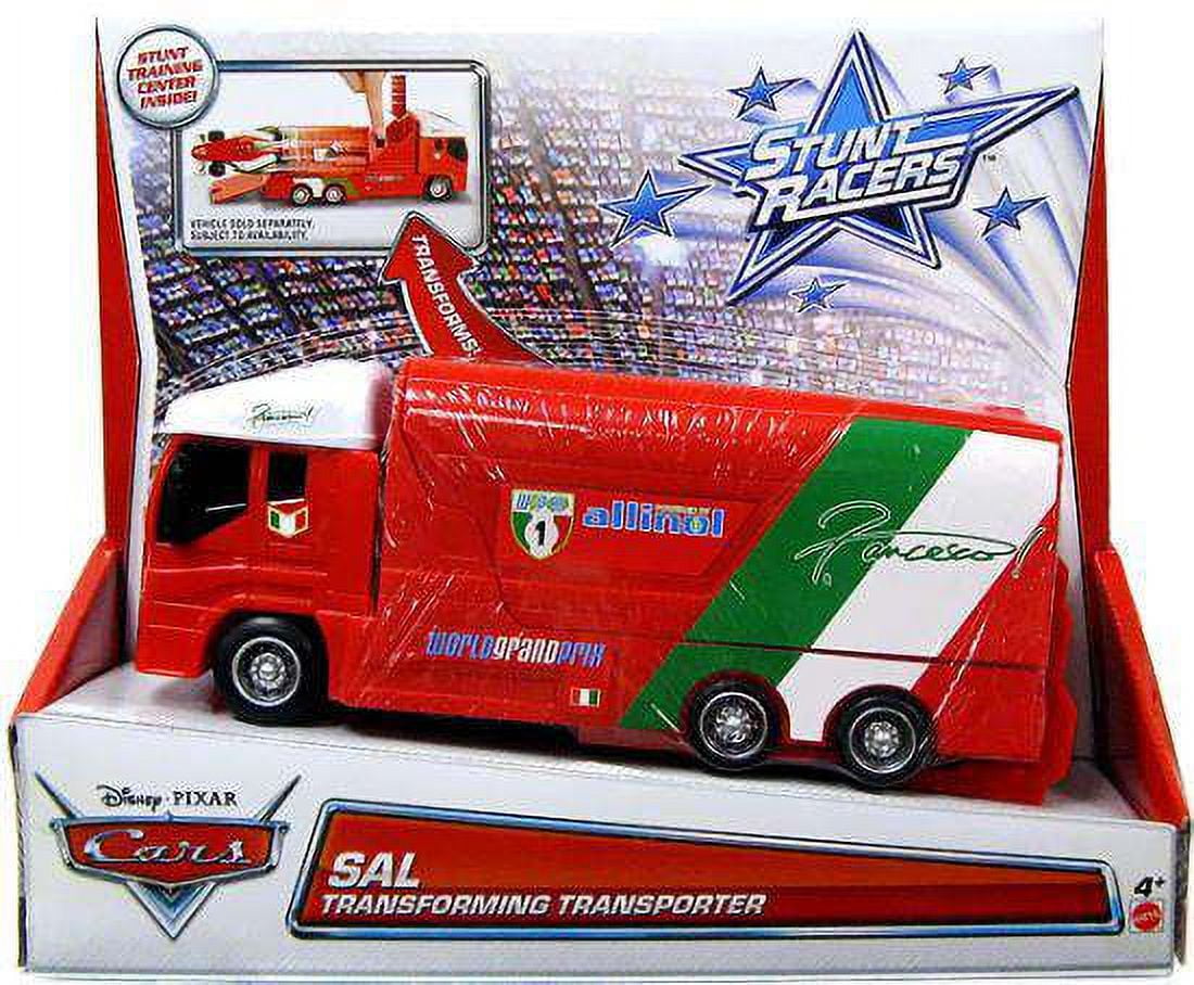 Disney Pixar Cars Stunt Racers Sal Transporter, Plastic Car Launcher ...