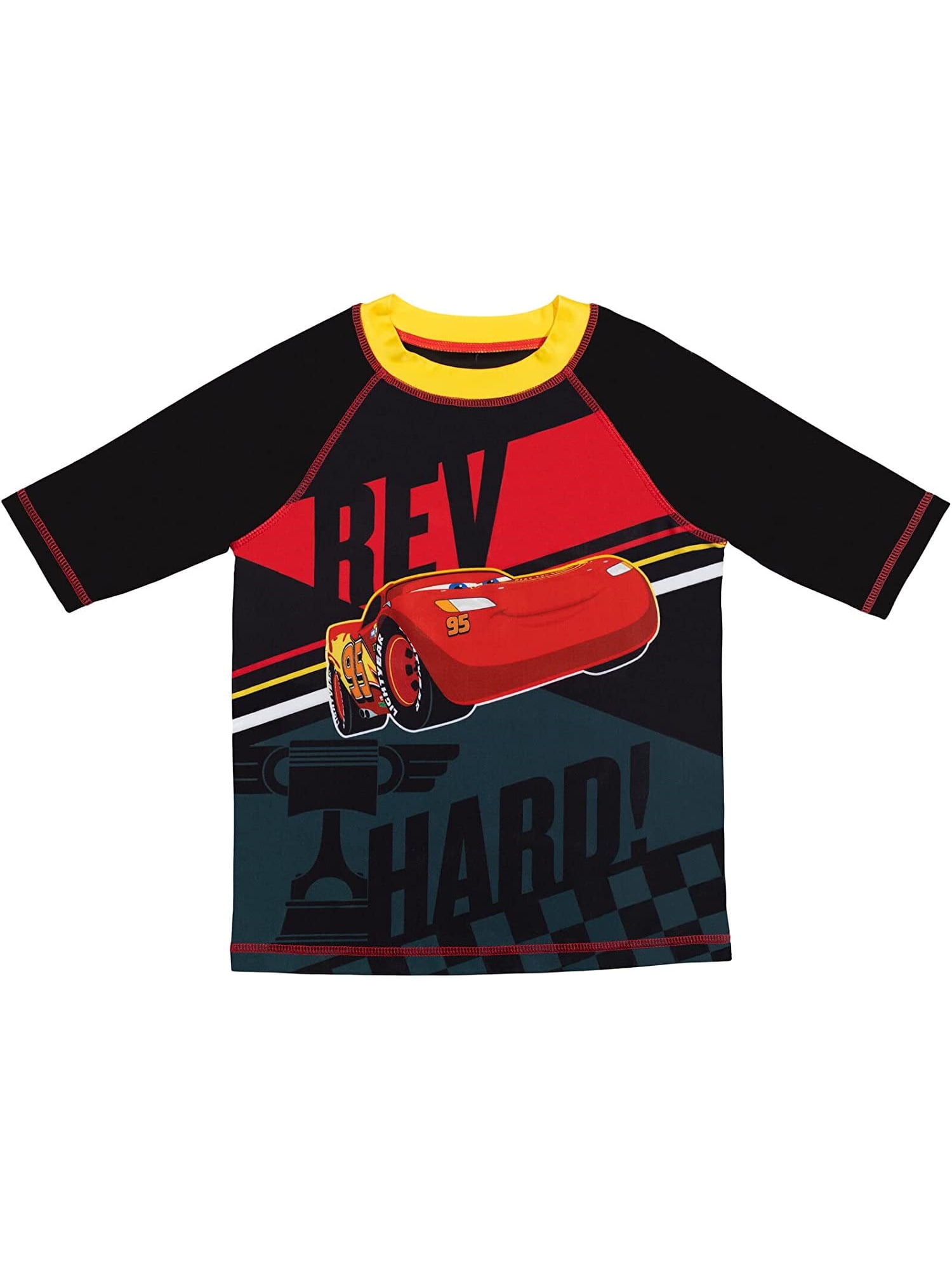 Disney Cars Toddler & Little Boys' Lightning McQueen Rash Guard, Sizes ...