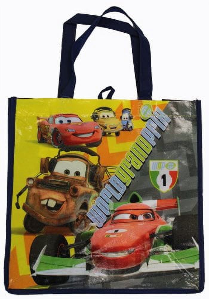 Disney Cars Tote Bag Grand Prix multi-purpose carrying bag - Walmart.com