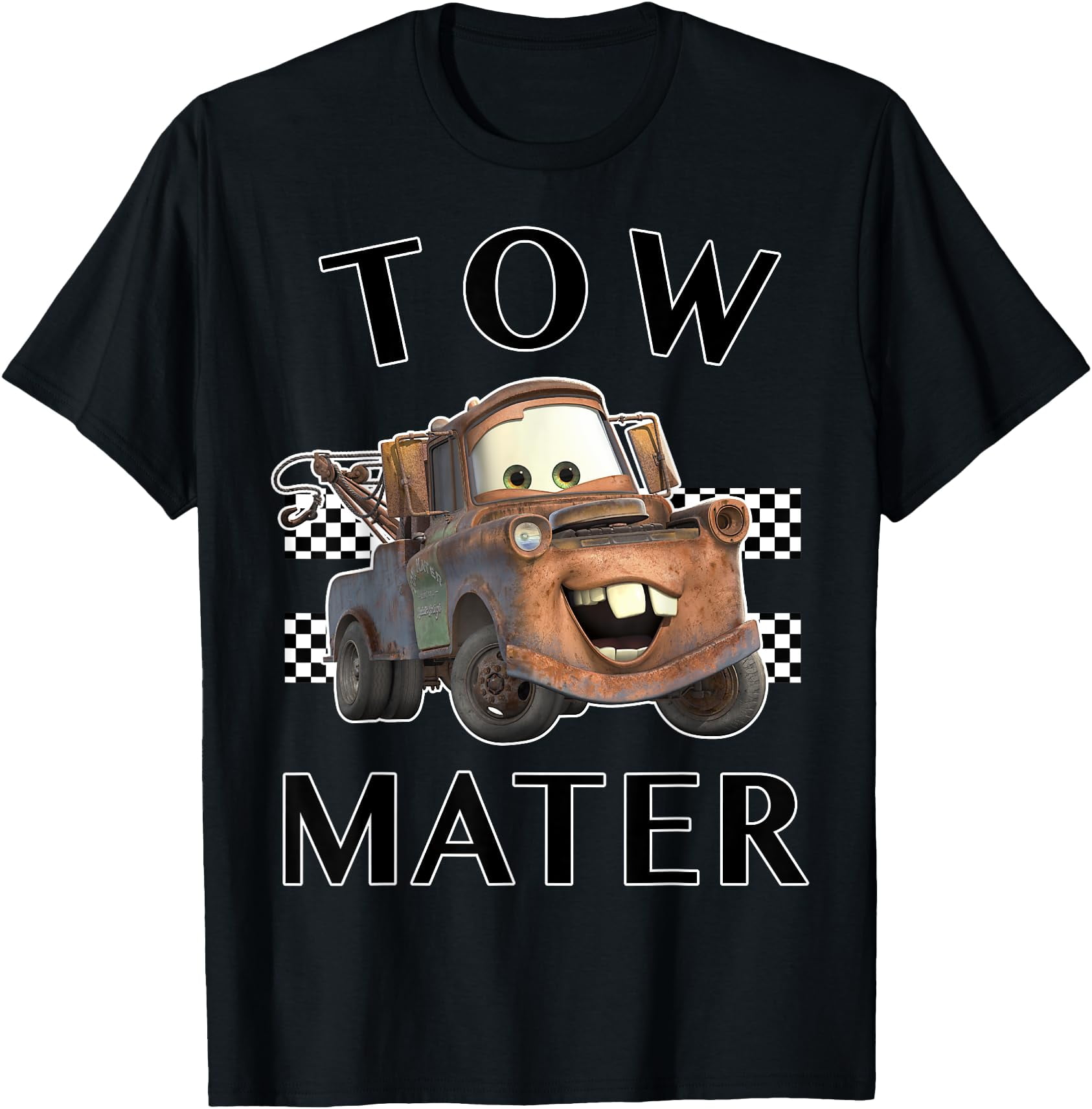 Disney Cars Tow Mater Finish Graphic T-Shirt - Walmart.com