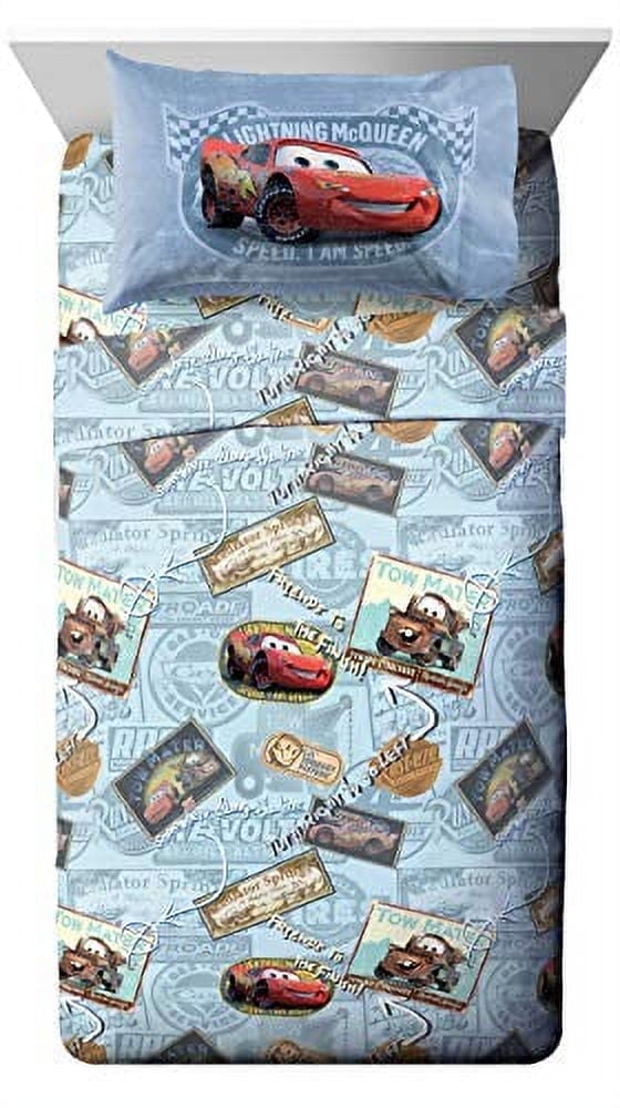 Disney Cars Lightning McQueen Race Twin Sheet Set, 3 Piece Kids Bedding ...
